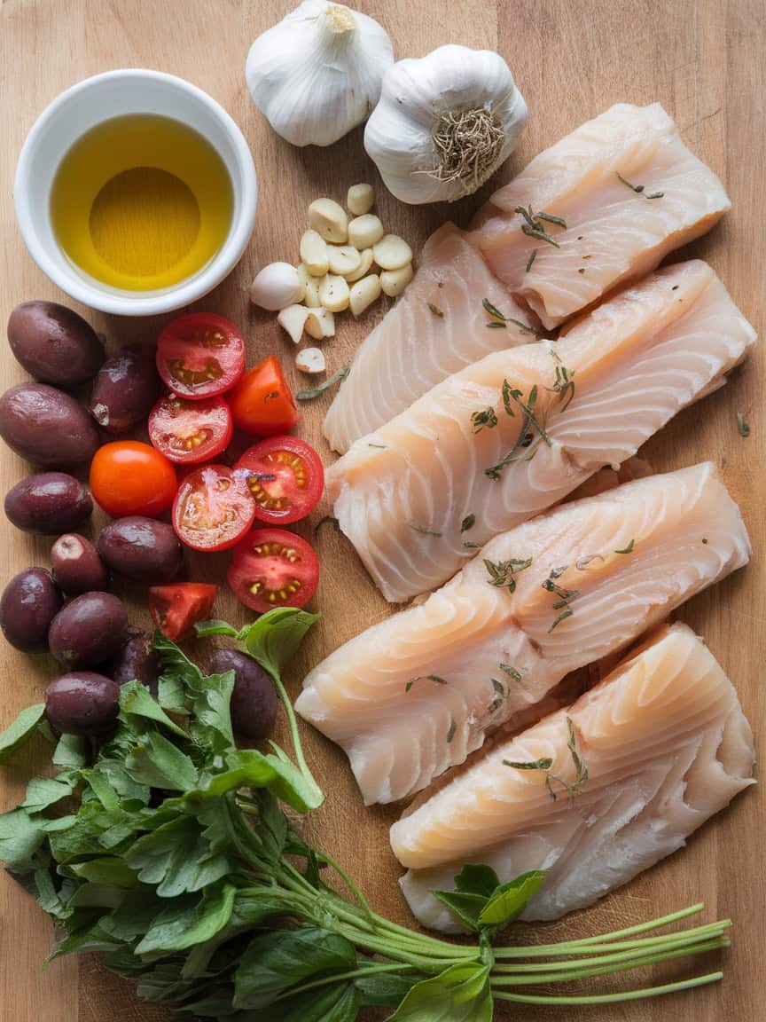 Mediterranean-Style Cod: Zesty Olive and Tomato Bake - Meal Prepify